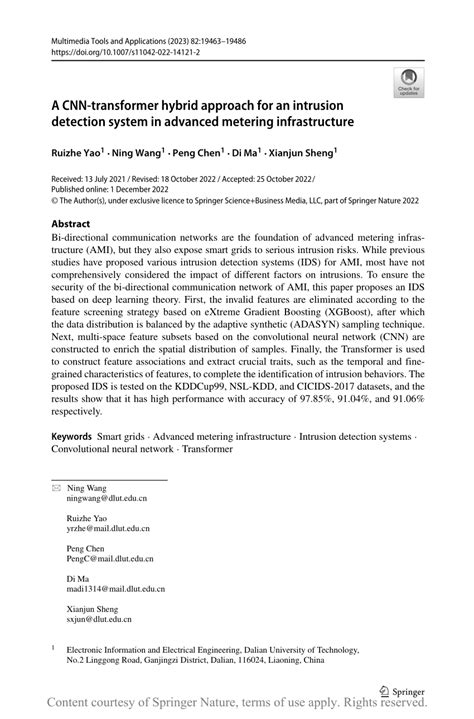 A Cnn Transformer Hybrid Approach For An Intrusion Detection System In