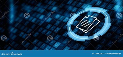Document Management Data System Business Internet Concept Stock