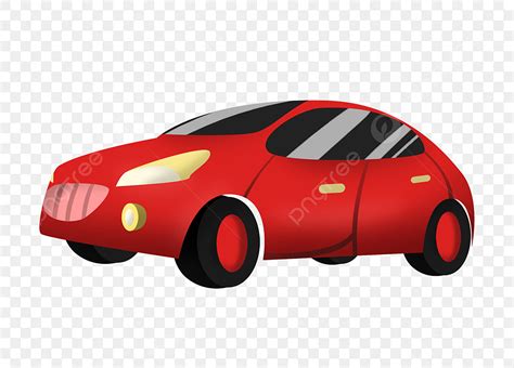 차량 빨간 차 자동차 일러스트 저연비 유인 차량 자동차 Png 일러스트 및 Psd 이미지 무료 다운로드 Pngtree