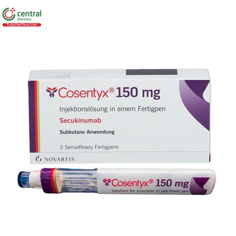 Thuốc Cosentyx 150mg điều Trị Bện Vảy Nến Viêm Cột Sống Dinh Khớp