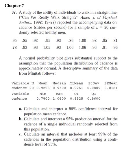 Solved For Problem Construct A Normal Probability Plot Chegg
