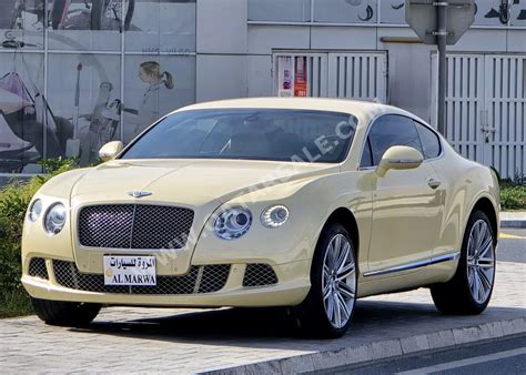 بنتلي جي تي أصفر 2013 للبيع في قطر