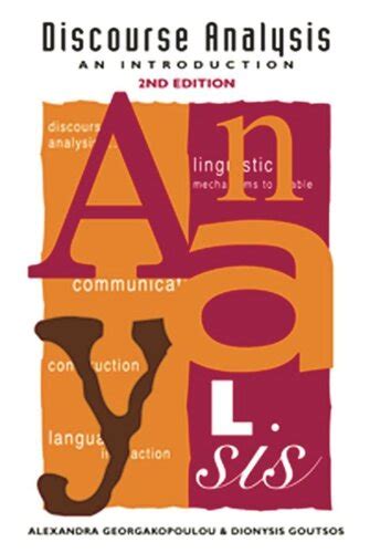 Discourse Analysis An Introduction Pdfepub Version Controses Store