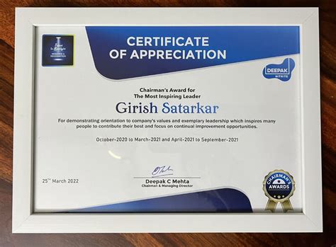 Girish Satarkar On Linkedin Leadership Performance Achievement