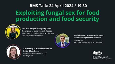 Bms Talk Exploiting Fungal Sex For Food Production And Food Security