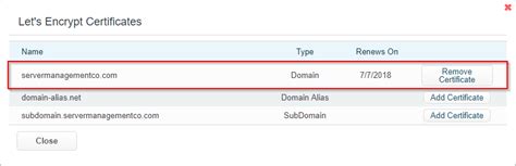 Enable Lets Encrypt Ssl And Faq Wcp Domain Control Panel Hostek