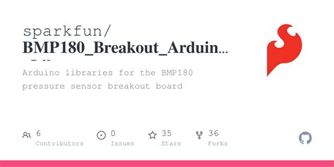 Github Sparkfun Bmp Breakout Arduino Library Arduino Libraries For The Bmp Pressure