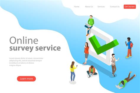 Premium Vector | Flat isometric vector landing page template of online ...