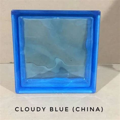 Cloudy Blue Glass Block Size 190 X 190 X 80 Mm At Best Price In