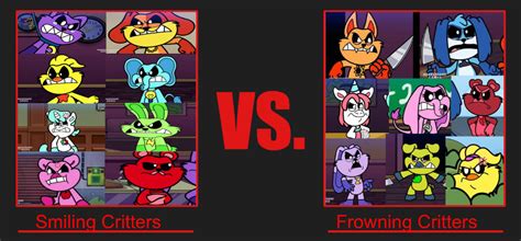 Smiling Critters Vs Frowning Critters By Faithful Janae On Deviantart