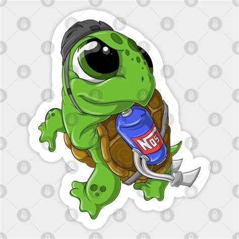 Turbo Turtle Turtle Lover Sticker Teepublic