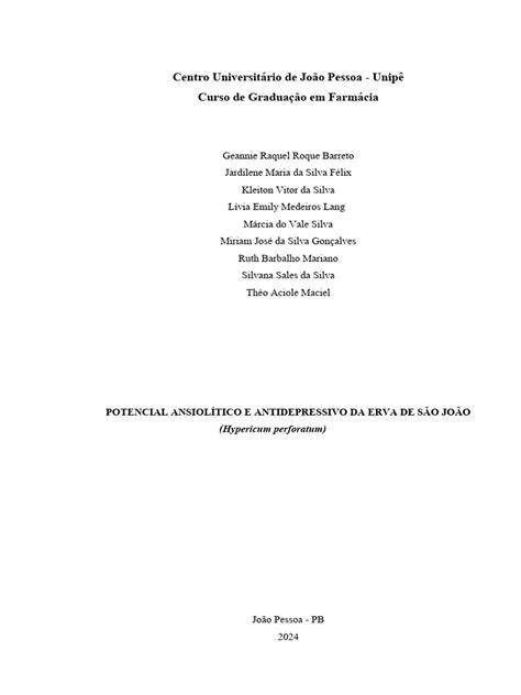 artigo científico farmacognosia erva de são joão[1] 2 4 3 5 1 1