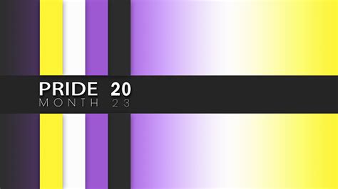 해피 프라이드의 달 논바이너리 프라이드 플래그 다채로운 배경 2023년에 대한 스톡 벡터 아트 및 기타 이미지 2023년 6월 Lgbt 프라이드의 달 Istock