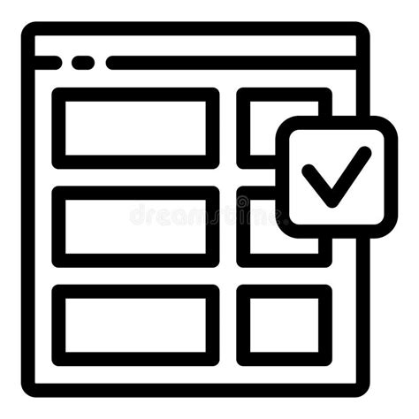 Web Page Interface Showing Validating A Checkbox Stock Illustration