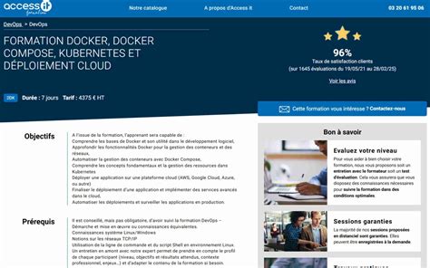 Avis Formations Formation Docker Docker Compose Kubernetes Et