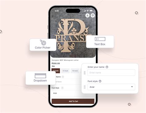 product customization form swipecart plugin
