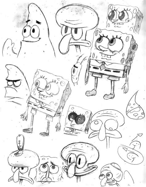 Spongebob Squarepants Sketch At Explore Collection