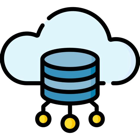 Cloud Database Special Lineal Color Icon
