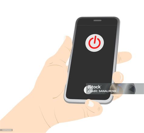 전원 끄기 끄기 끄기 닫기 휴대 전화 스마트 폰 휴대 전화 손 장치 벡터 스톡의 회전 Brand Name Smart Phone에 대한 스톡 벡터 아트 및 기타 이미지