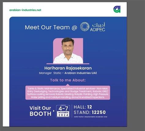Hariharan Rajasekaran On Linkedin Arabian Industries