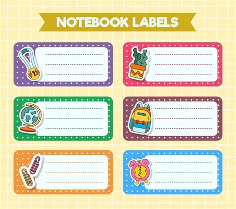 Notebook Label Design Images Free Download On Freepik