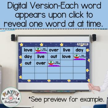 High Frequency Word R A C E First Grade Space Theme IMSE OG Aligned