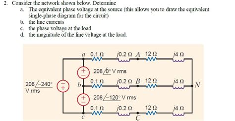 Solved A Three Phase Wye Connected Load Is Supplied By An