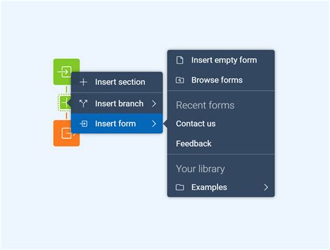 Subforms Guides Builder Tripetto FormBuilder SDK