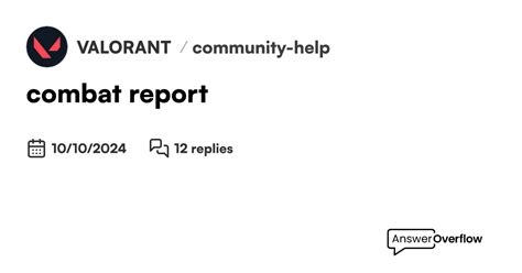 Combat Report Valorant