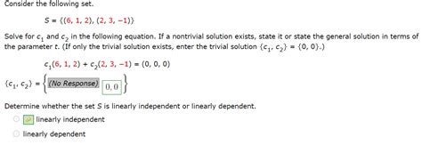 solved consider the following set s { 6 1 2 2 3 −1 }