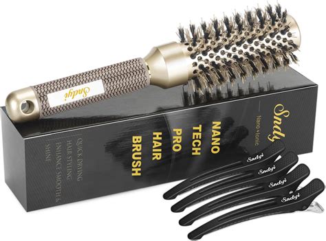 Sndyi Round Hair Brush Nano Thermal Ceramic And Ionic Tech Hair Brush