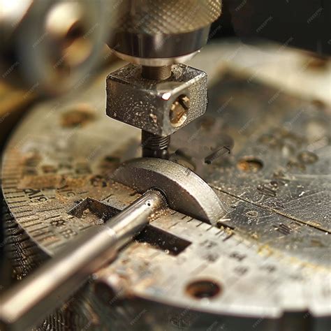 A Detail Of A Micrometer Measuring A Small Object Premium Ai Generated Image