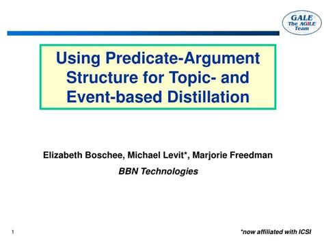 ppt using predicate argument structure for topic and event based