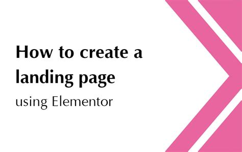 How To Create A Landing Page In Elementor Kim Scotland