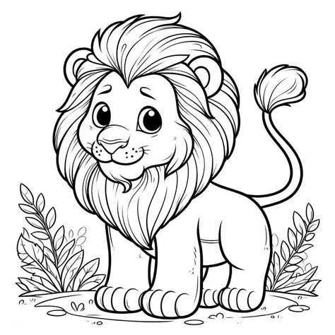 귀여운 사자 색칠공부 도안 11종 키즈위키