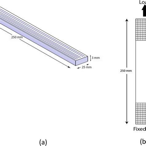 Schematic Diagram For A Tensile Sample Dimension According To Astm