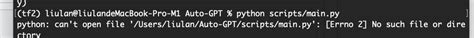 hi there is no main py‘ file in scripts folder so when i run python