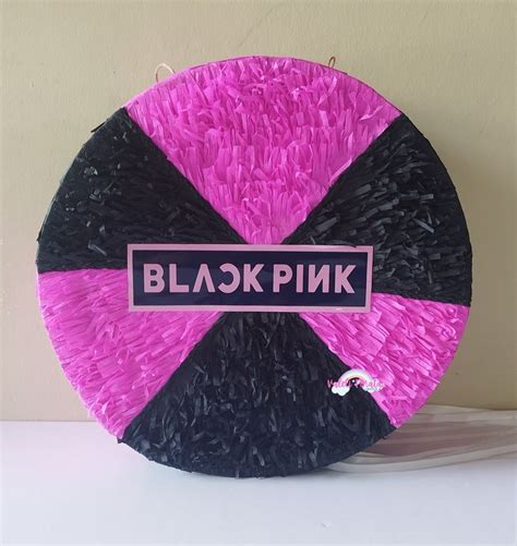 Piñata Negra Y Rosa Piñatas De Blackpink Manualidades Organizador