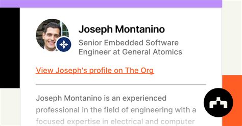 Joseph Montanino Senior Embedded Software Engineer At General Atomics