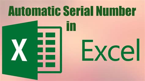 automatic serial number in excel sheet excel formula ndtech nitesh