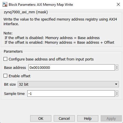 AXI Memory Map Block