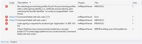 Xcode Ios Remotebuild Fails When Trying To Build Apache Cordova