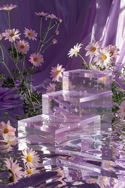 Cascading Triangular Acrylic Product Stand With Glossy And Transpar