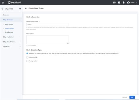create edge node group daocloud enterprise