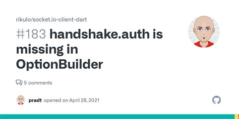 Handshakeauth Is Missing In Optionbuilder · Issue 183 · Rikulo Client Dart · Github