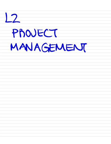 L2 Project Management Practice Problems Lz Project Management
