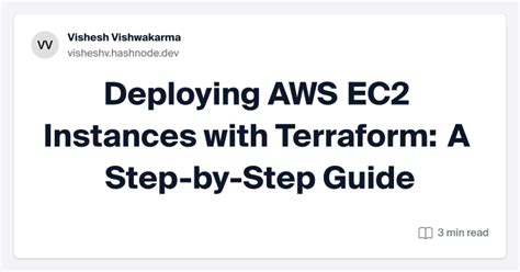 Visheshkumar S Vishwakarma On Linkedin Deploying Aws Ec2 Instances With Terraform A Step By