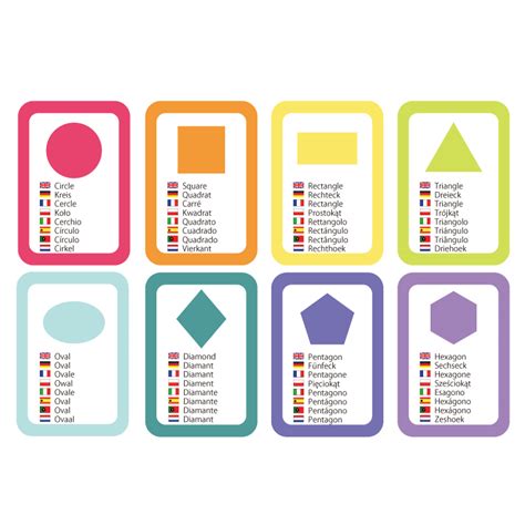 Free Printable Educational Activity Shape Flash Cards