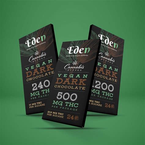 Eden Thc Dark Chocolate Bars Canna Care Bc