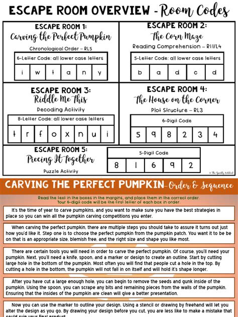 Escape Room Answer Key Pdf